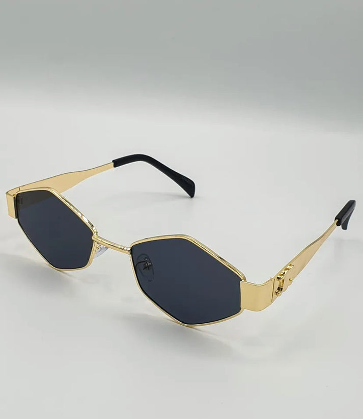 CELINE HEXAGON SHADES Black Lens – ringsandblings